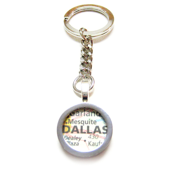 Kiola Designs | Accessories | Dallas Texas Map Pendant Keychain | Poshmark